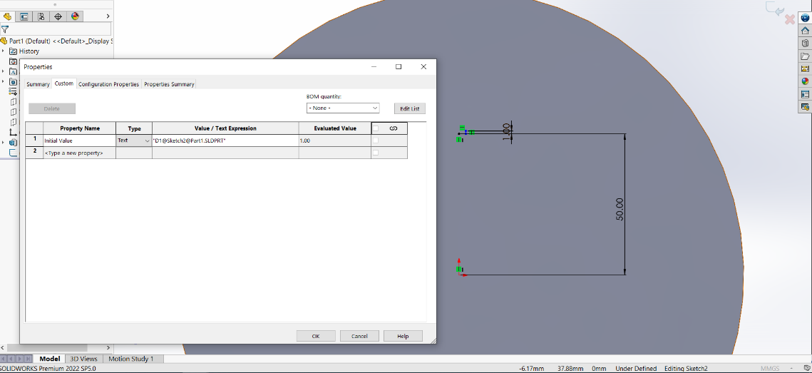 Incremental Numeric Boss/cut using Circular Pattern in SOLIDWORKS
