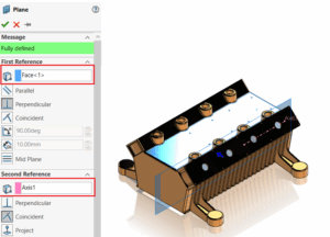 Creating a Reference plane at an angle in SOLIDWORKS